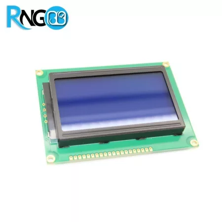 قیمت و خرید نمایشگر گرافیکی 64x128 GLCD آبی با درایور KS108