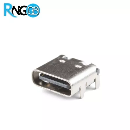 قیمت و خرید كانكتور USB-C مادگی SMD با نگهدارنده (USB Type C)